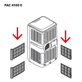 PAC 4100 E Air Filter | TROTEC